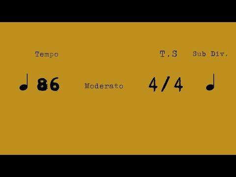 METRONOME - 86 BPM MODERATO