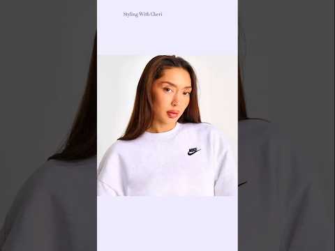 Women's Nike Fleece Crewneck Sweatshirt #nike #womensfashion #womensclothing #fashion #style