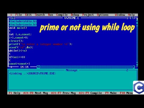 C program to check whether the given number is prime number or not using while loop