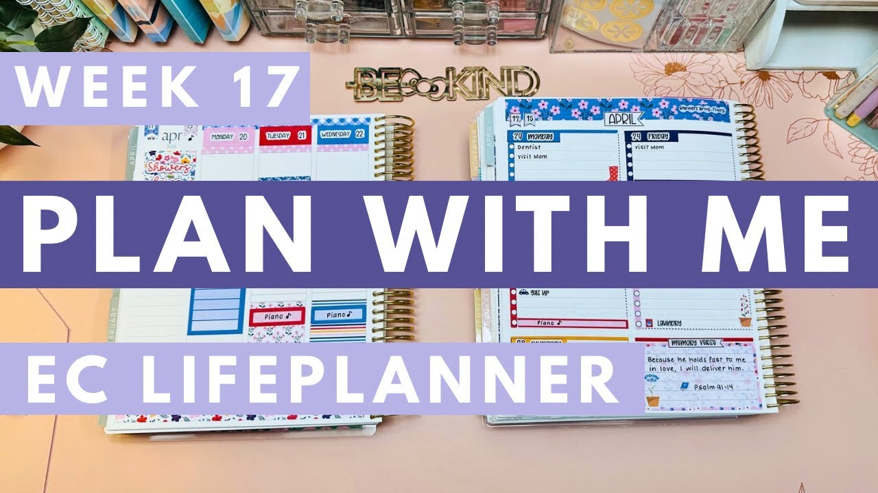 Week 17 | PLAN WITH ME! | New take on an old kit | Erin Condren Vertical and Dashboard Planners