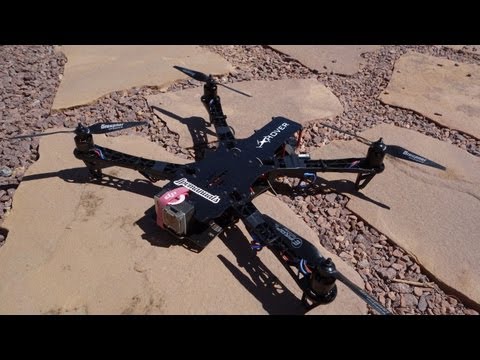 TBS discovery build video, sunny sky 980kv DJI Naza lite Grupner 8" 4s