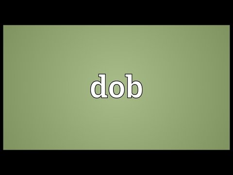 Dob Meaning