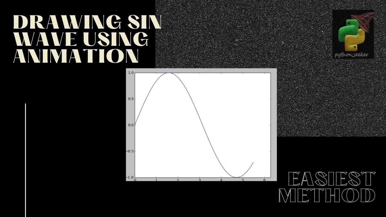 How to code for drawing sin wave using matplotlib in python? #python #python_seeker #mathplotlib