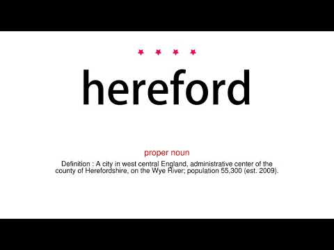 How to pronounce hereford - Vocab Today