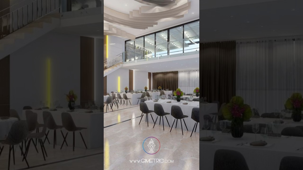 DISEÑO INTERIOR PARA SALON DE EVENTOS \ Eventistry ✨ #archarchivos #interiordesign