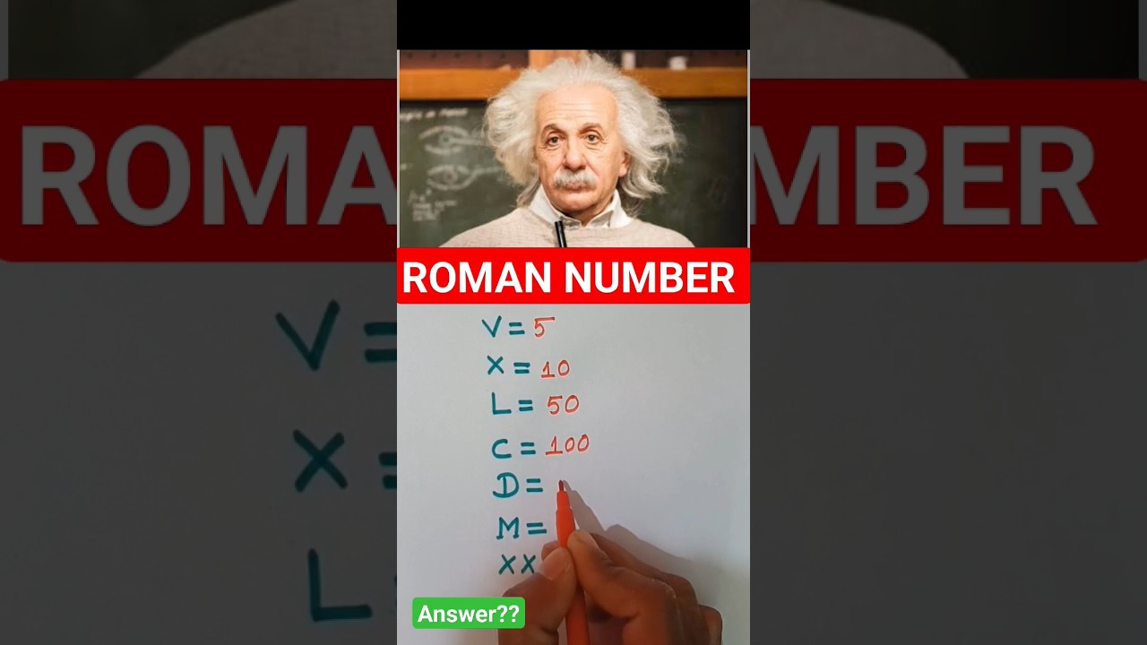 Roman Numbers//Maths Short Trick 💯#mathstricks #maths #youtubeshorts #shortvideo #romannumber #viral