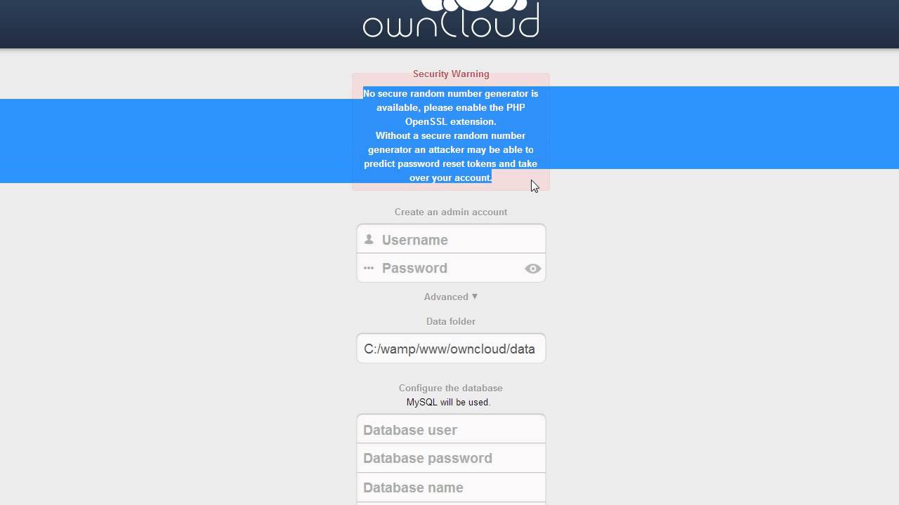 How to install owncloud on a web server