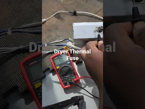 Samsung dryer thermal fuse testing. #shorts