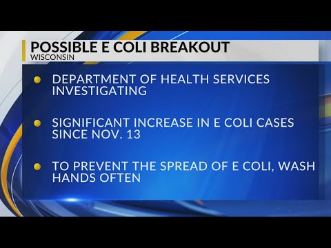 Wisconsin Dept. of Health Services investigating increase in cases of E. coli
