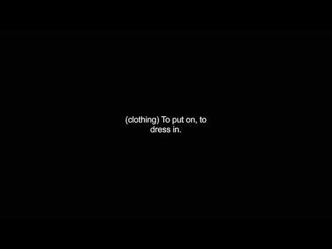 donned video Dictionary meaning and pronunciation