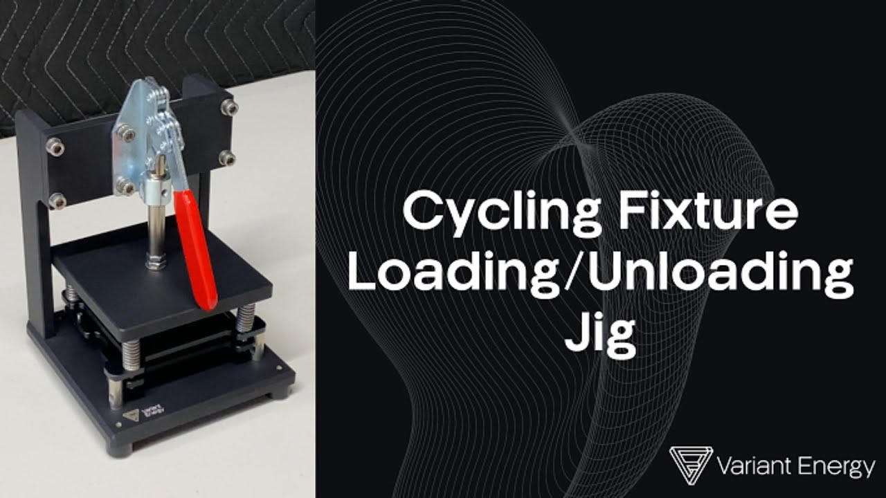Pouch Cell Cycling Fixture Loading/Unloading Jig