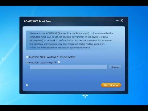 AOMEI PXE Boot Free - Die Bedienung