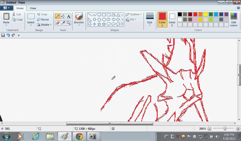 Dialga speed paint ( window 7 paint )
