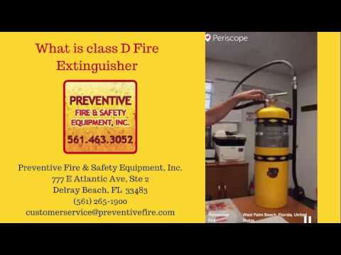 How Does a Class D Fire Extinguisher Work?