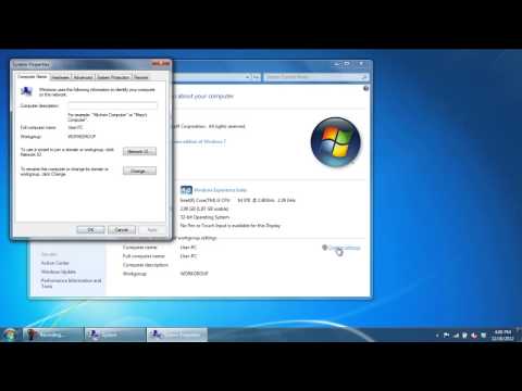 How to Change Workgroup Name in Windows 7