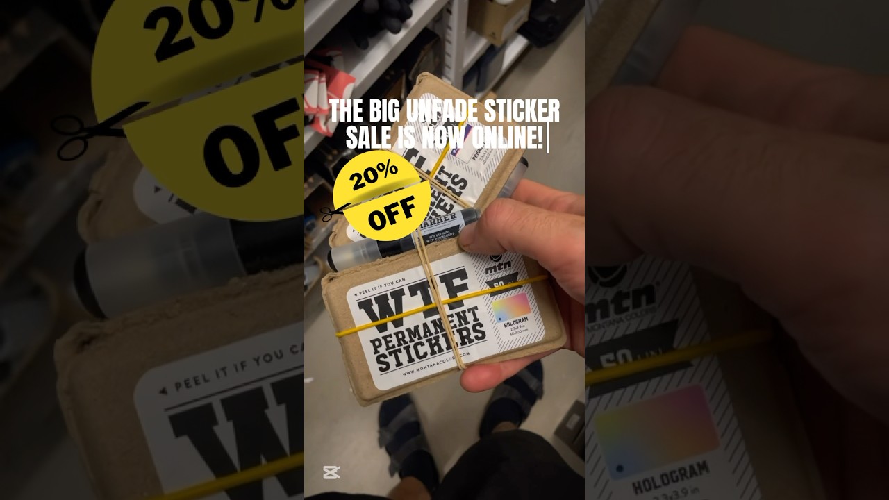 🔥 20% OFF on all stickers right now! Visit UNFADE this week and save up on all sticker packs.