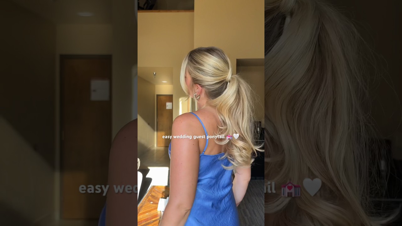 part 3 wedding guest hairstyles 💒🤍 #hairhacks #hairtutorial #ponytail #weddingguesthairstyles