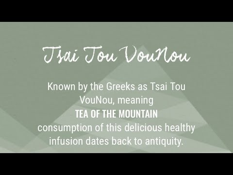 Preparing a delicious cup of Greek Mountain Tea