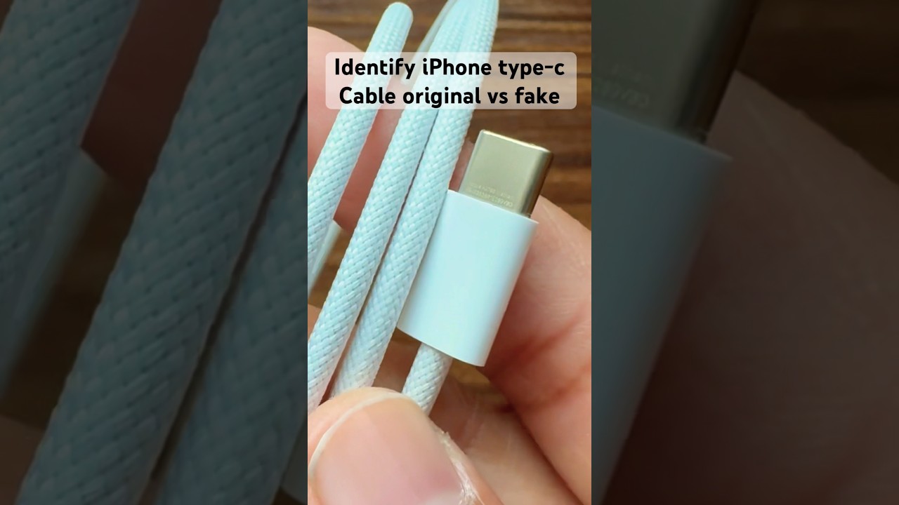 Identify Apple iPhone type-c USB-C cable Original vs fake✅