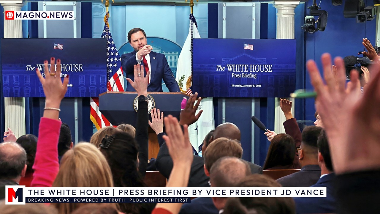 🔥 Vice President JD Vance Confronts 'Unpatriotic' Press at White House Briefing [LIVE]