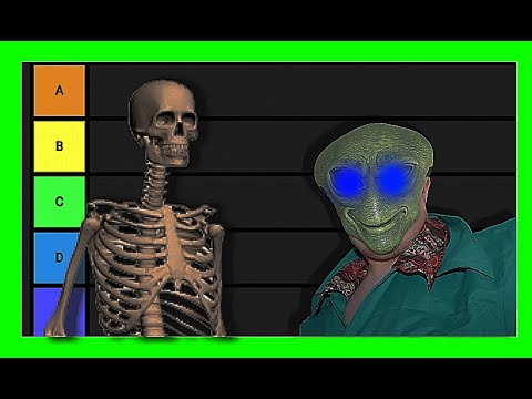 The ULTIMATE Skeleton Tier List - (Ft Green Alien)