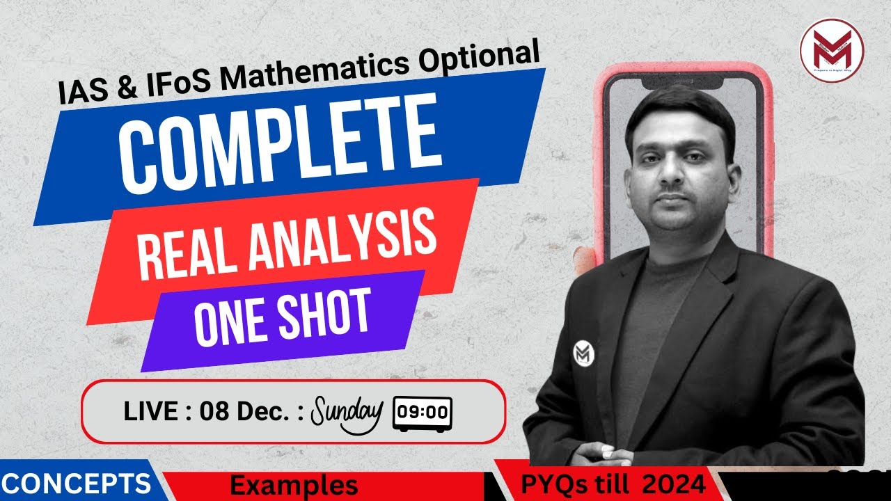 Understanding Real Analysis A Comprehensive Guide For Upsc Mathematics 6893