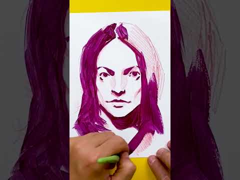 Peindre un portrait expressif à l'acrylique !