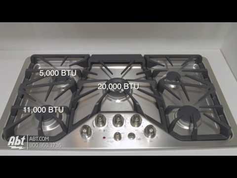 GE Cafe 36 Stainless Built-In Gas Cooktop CGP650SETSS - Overview