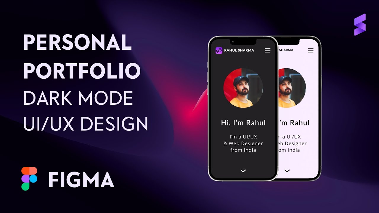 Dark Mode Tutorial for Personal Portfolio Website in Figma