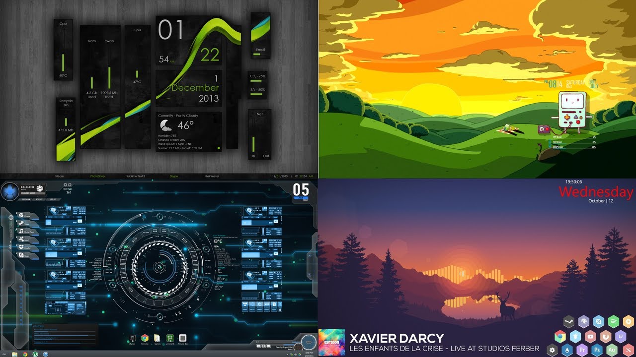 Rainmeter: Customize Desktop (Setup/Skins/Program Buttons) Tutorial - Pimp My PC