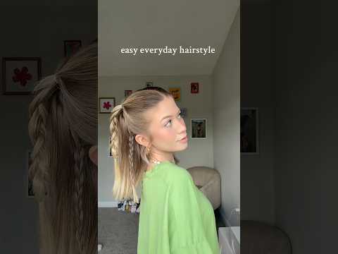 Easy Everyday Hairstyle π©· #hairtok #hairstyle #hair #hairtutorial #braids