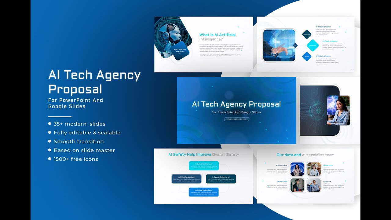 AI Tech Agency Proposal Presentation Template