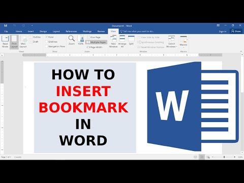 How To Insert Bookmark In MS Word
