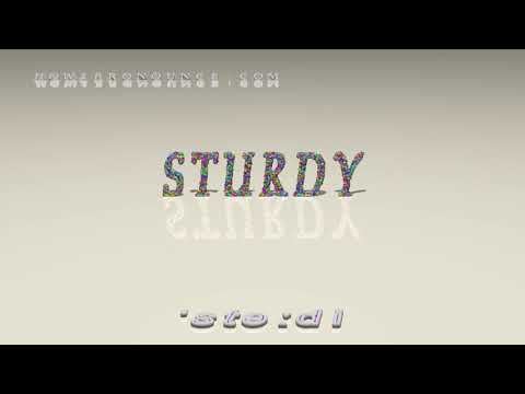sturdy - pronunciation + Examples in sentences and phrases