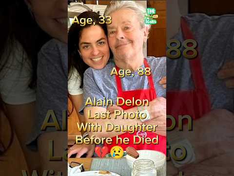 Last Photo of Alain delon With his Daughter 😢⚰️ #alaindelon #antesedepois #beforeandafter