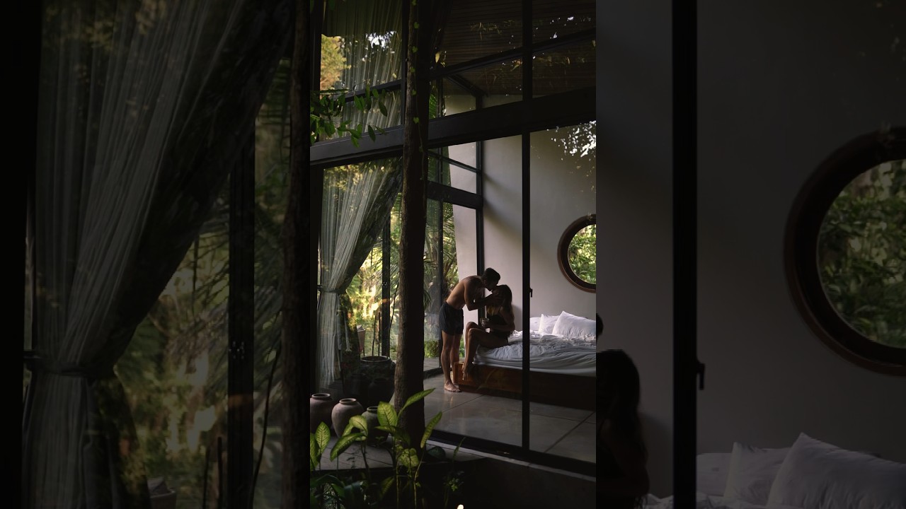 Couple Goals in our AirBnB in Bali 🌿