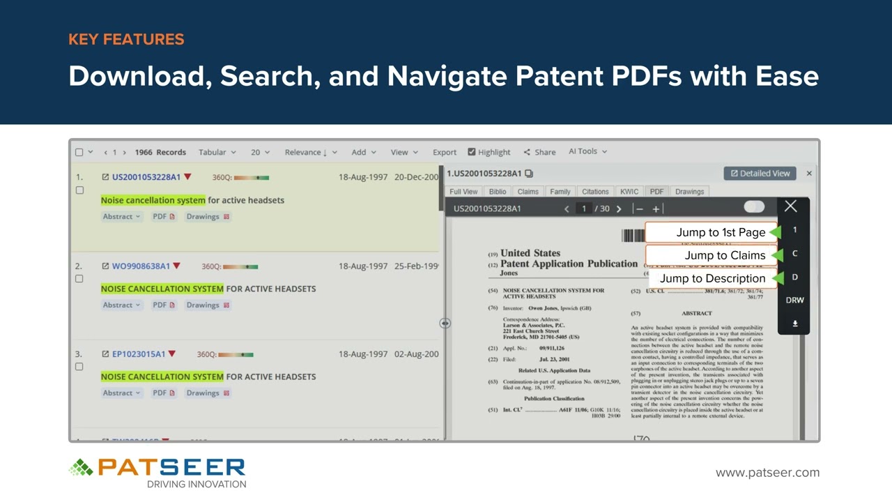 Download, Search, and Navigate Patent PDFs with Ease