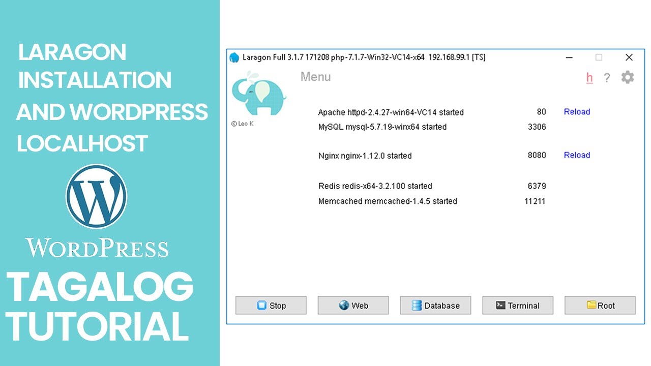Laragon Installation in Localhost with WordPress Installation Tagalog Tutorial | Basic WordPress
