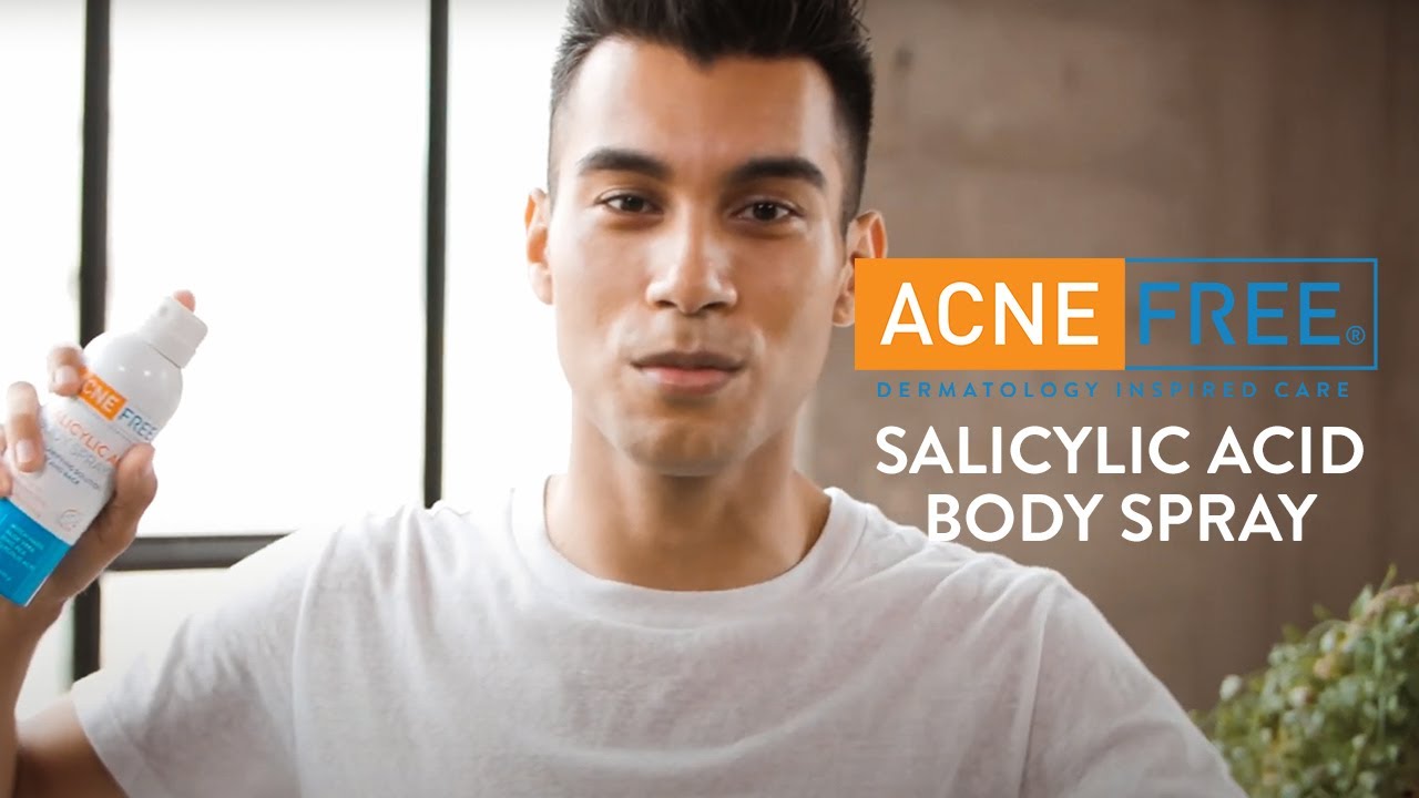 How To Use Salicylic Acid Body Spray | Pore Clarifying Solution For Chest And Back | AcneFree
