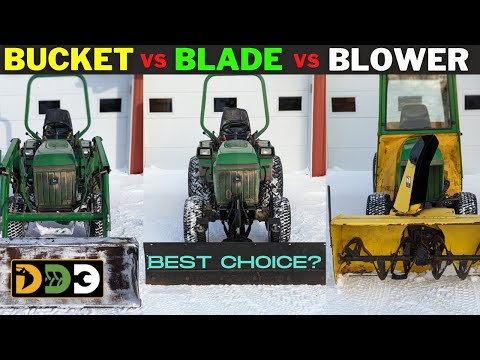 Snow Blade vs Snow Blower vs Front End Loader - Best Snow Removal Choice
