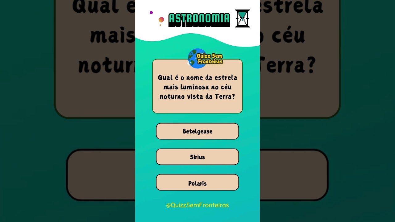 🤯 Essa pergunta é praticamente impossível! Será que você acerta? 🌍 | Astronomia |  #quizcurto