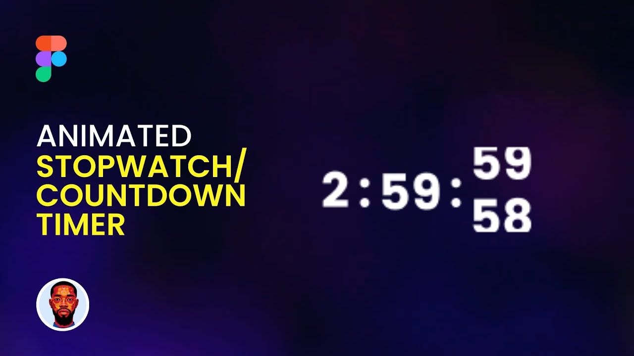 How to make Animated Real-Time Stopwatch/Countdown Timer