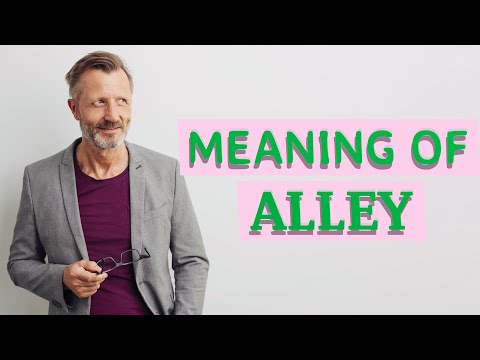 Alley | Meaning of alley