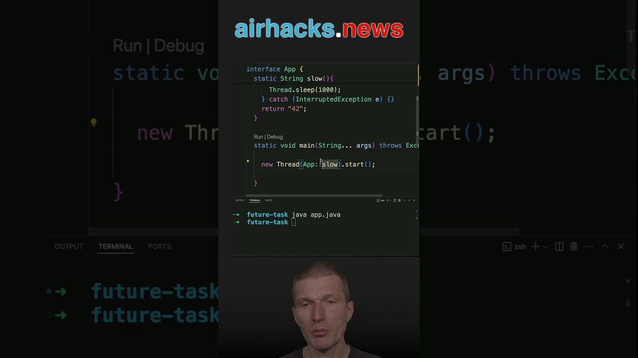 Async Invocation With Callable and FutureTask #java #shorts #coding #airhacks