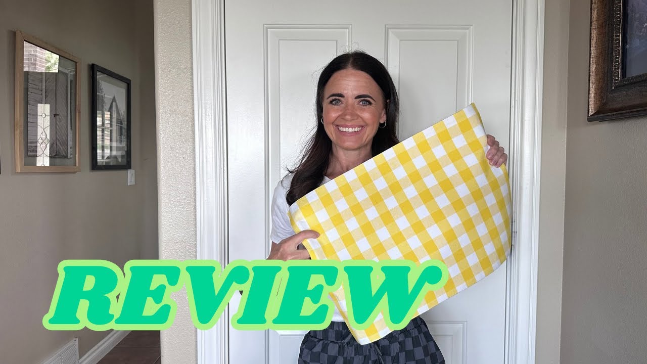Brighten Your Table! Yellow Plaid Placemat Review