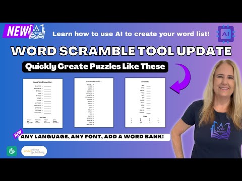 🎉 Introducing the Upgraded Word Scramble Puzzle Tool by A Book Creator! 🎉
