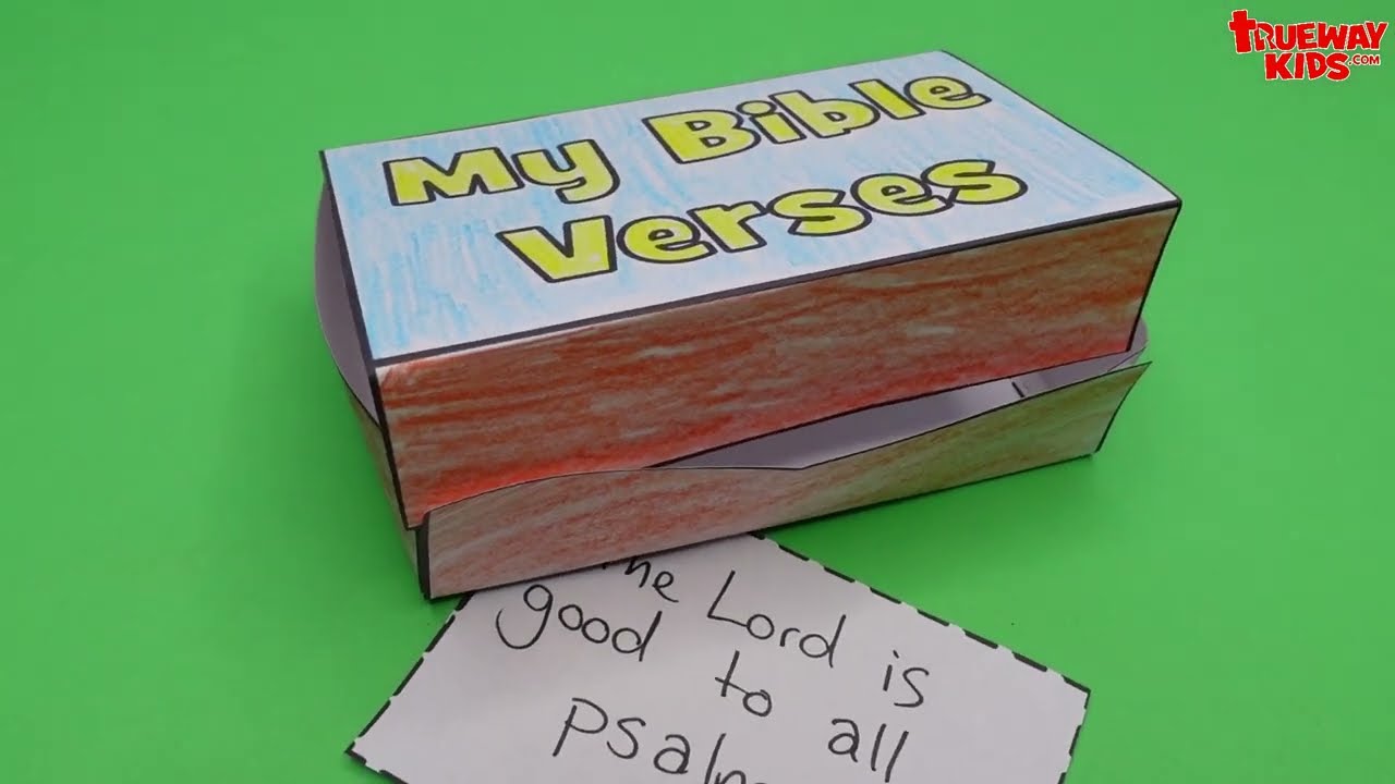 Bible Memory verse box - Kids Craft
