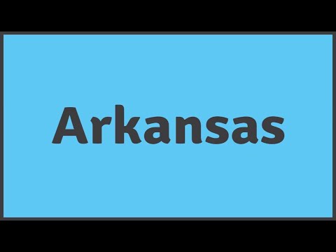 How do you say Arkansas