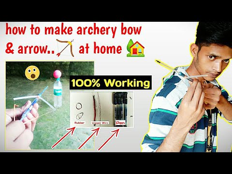 how to make arrow ЁЯП╣ and bow at home || how to make archery bow and arrow at home ЁЯПб || #shorts #kit