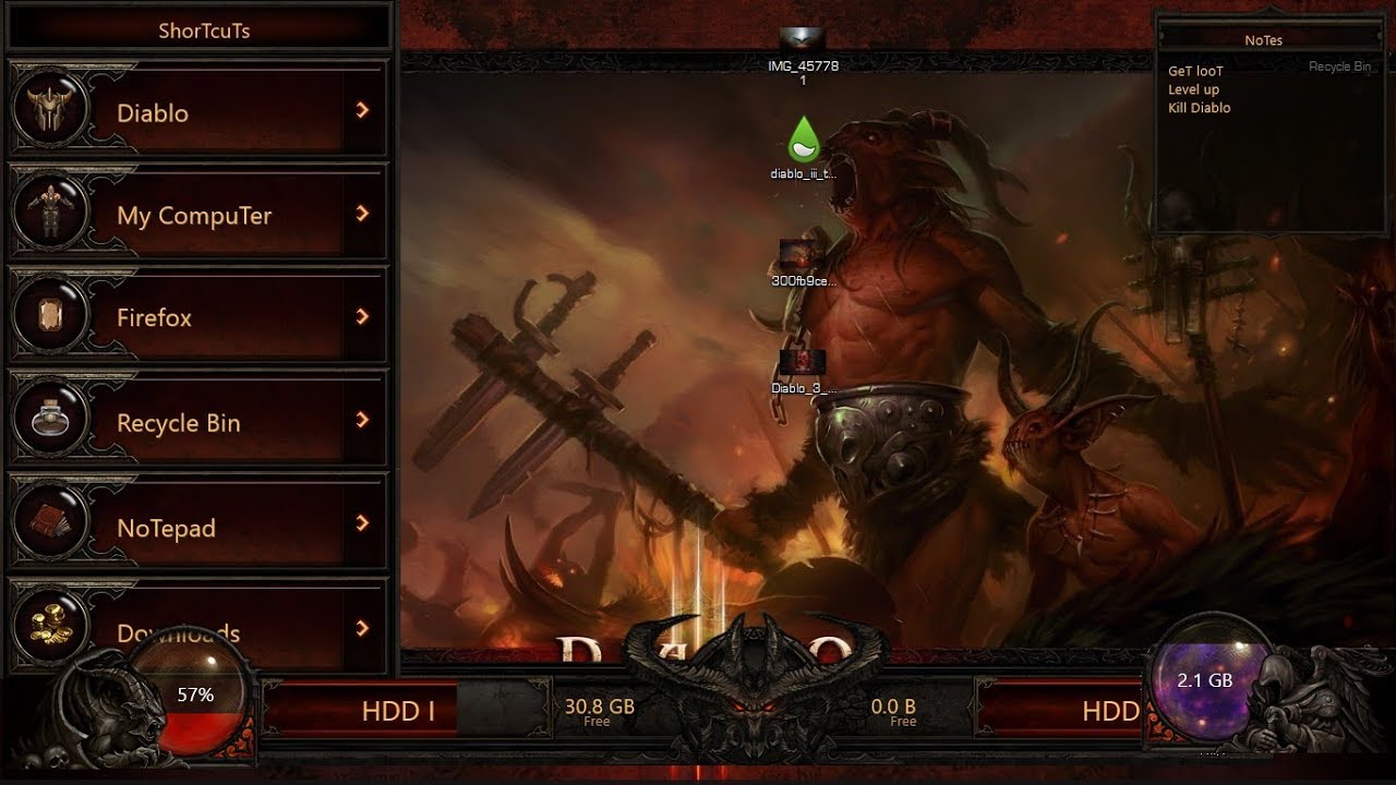 Diablo 3 for theme  Windows desktop |Windows customization|